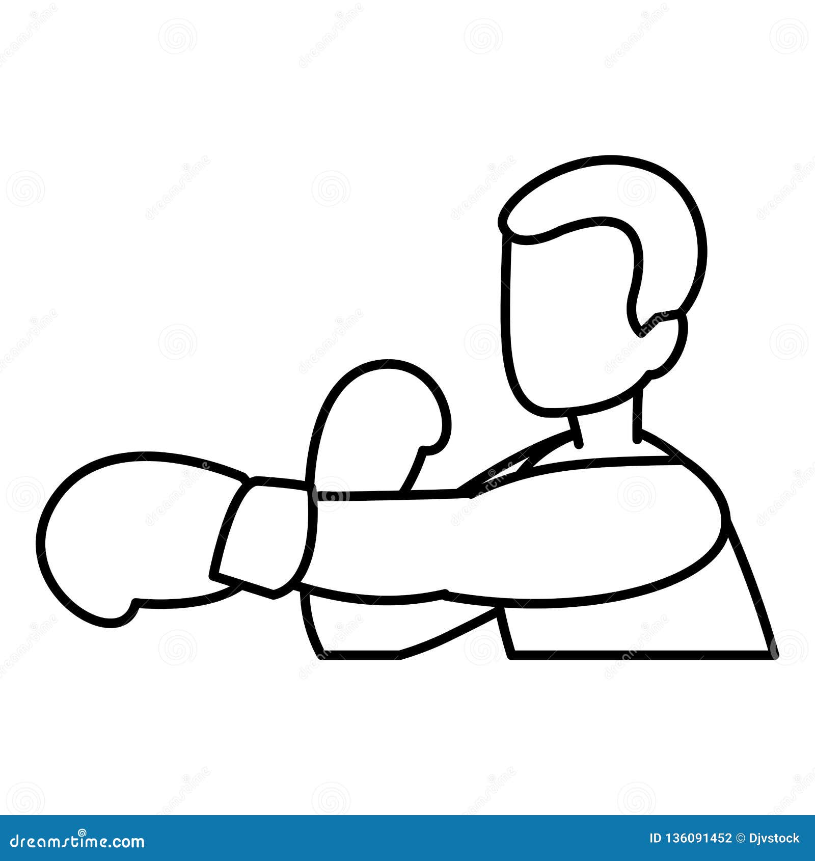 Boxer Training Avatar Character Stock Vector - Illustration of combat ...