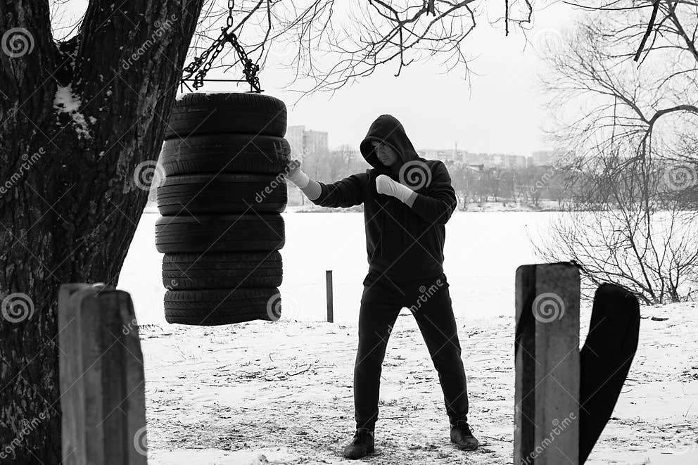 Boxer in Training. Boxing and Martial Arts Classes Stock Photo - Image ...