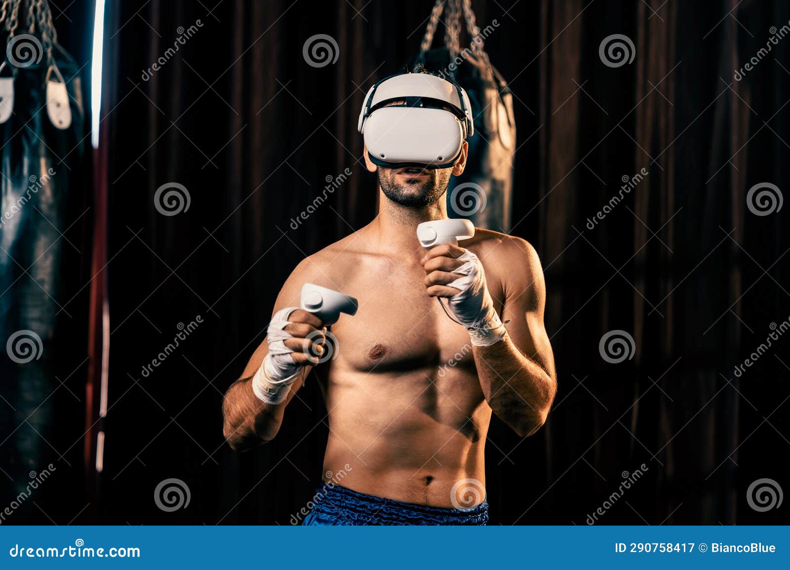 Boxer Training Utilizing VR Technology or Virtual Reality. Impetus ...