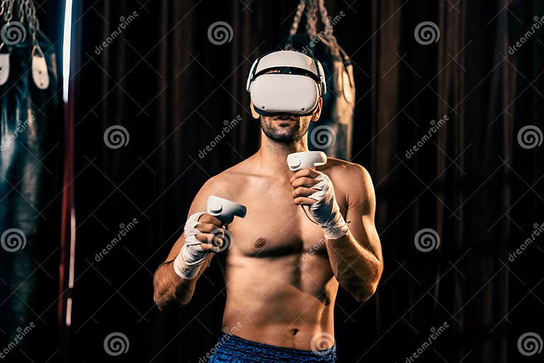 Boxer Training Utilizing VR Technology or Virtual Reality. Impetus ...