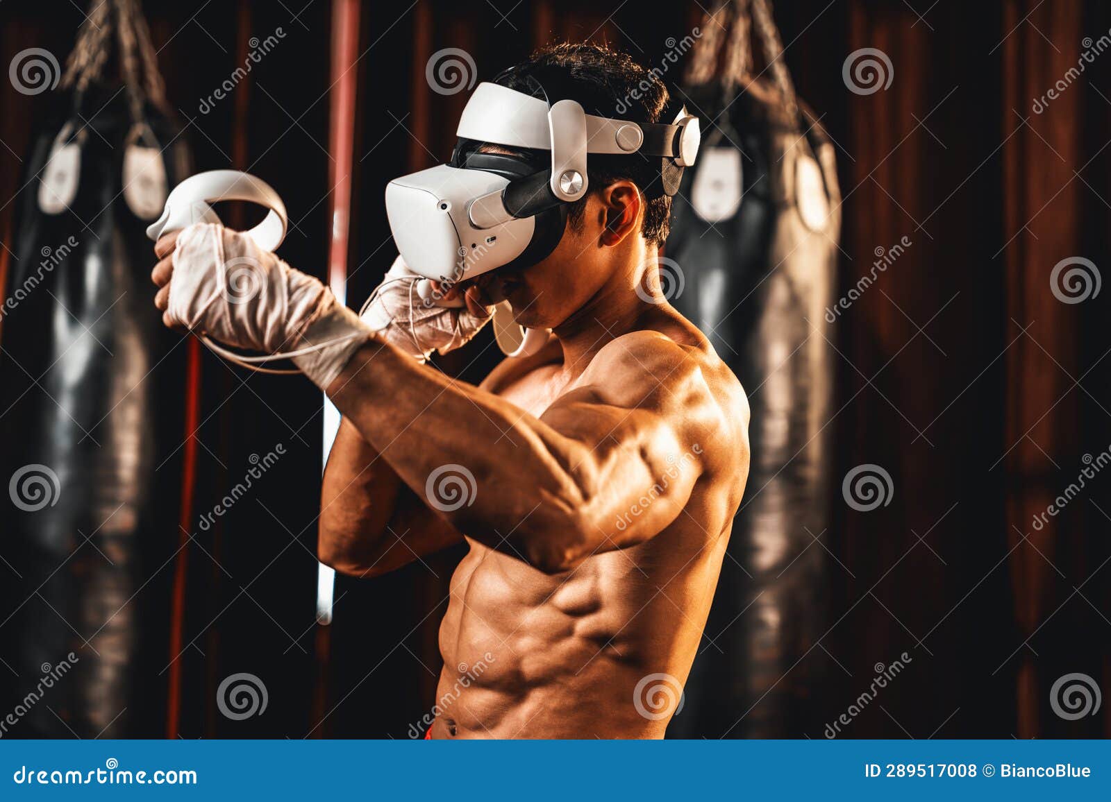 Boxer Training Utilizing VR Technology or Virtual Reality. Impetus ...