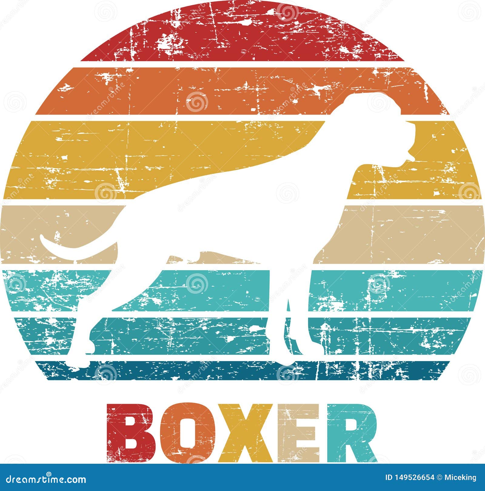 Boxer vintage and retro stock vector. Illustration of boxer - 149526654