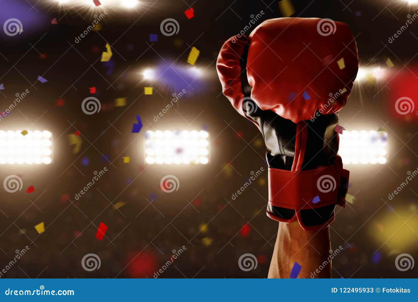 Boxer Win the Championship Match Stock Image - Image of challenge ...