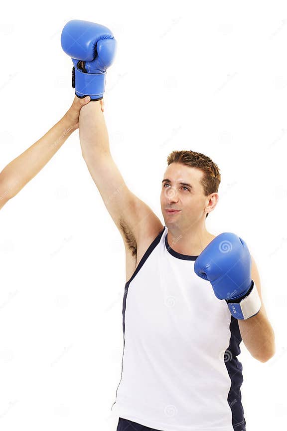 Boxer winner stock image. Image of blue, championship, personal - 486799
