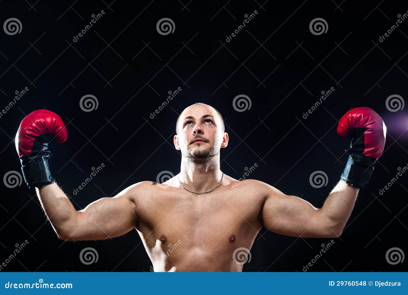 Winner boxer after fight stock photo. Image of black - 29760548