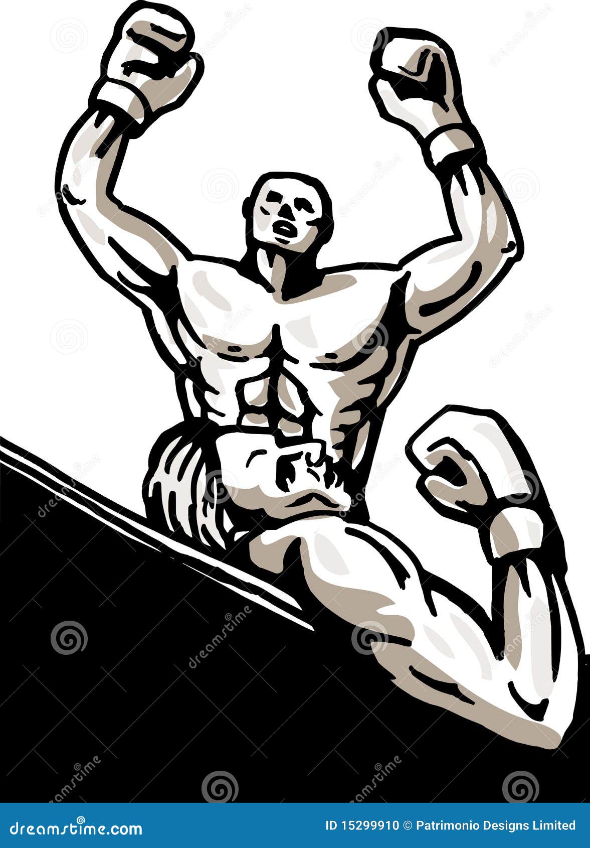 Boxer Knockdown Icon In Badge Style. One Of Fight Collection Icon Can ...