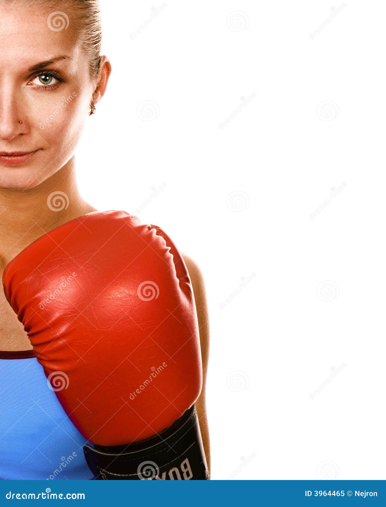Boxer woman stock image. Image of power, fitness, direct - 3964465