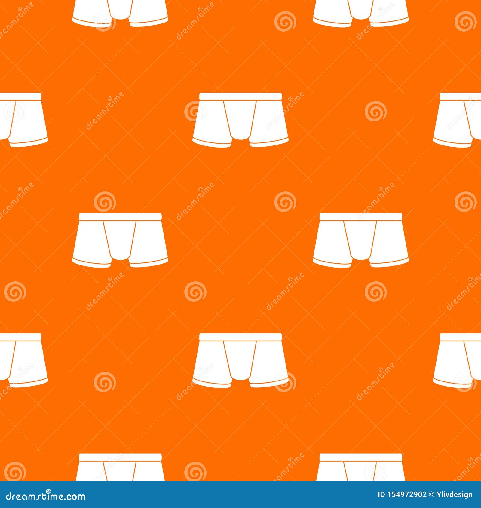 Men Underpants Boxers With Hearts Pattern Cartoon Vector ...
