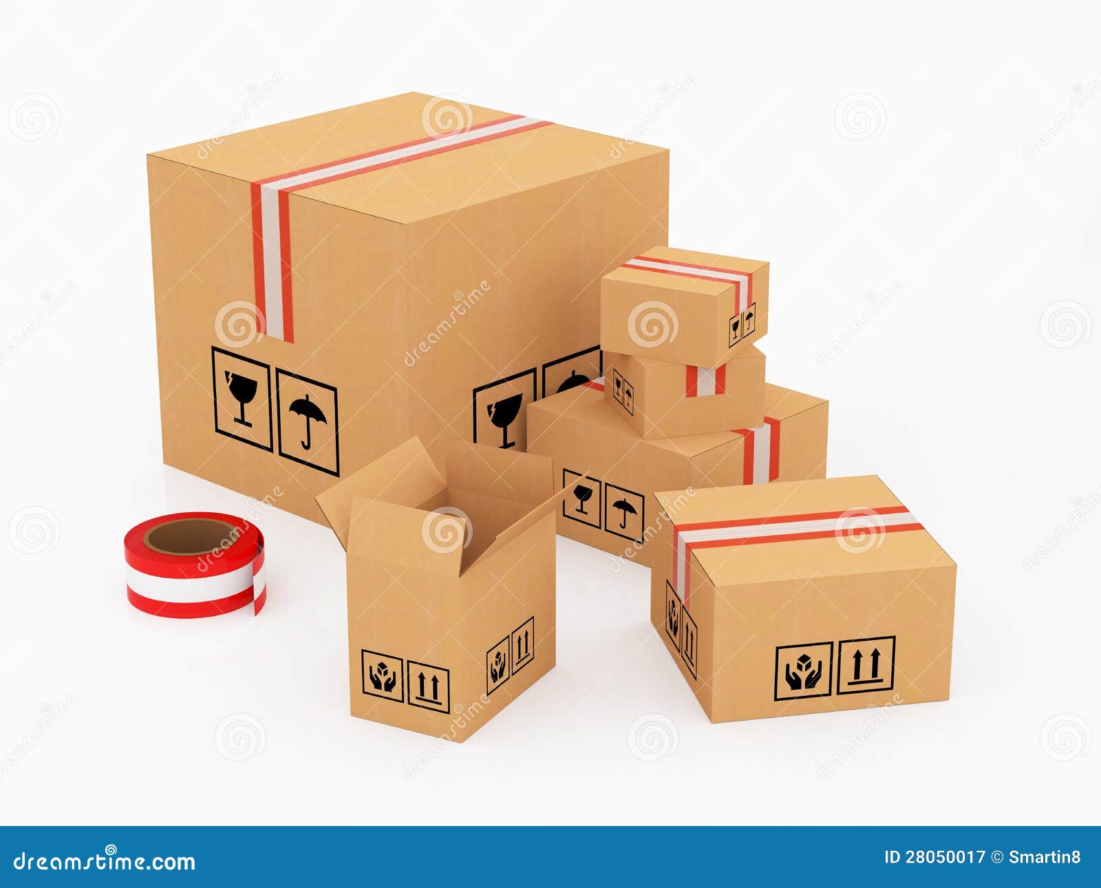 Boxes stock image. Image of packing, tape, keeping, conservation - 28050017