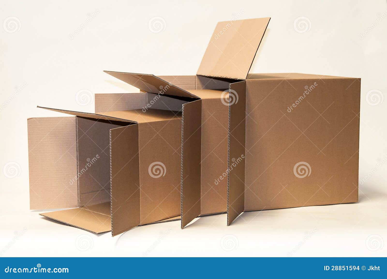Boxes stock photo. Image of pack, packaging, three, boxes - 28851594