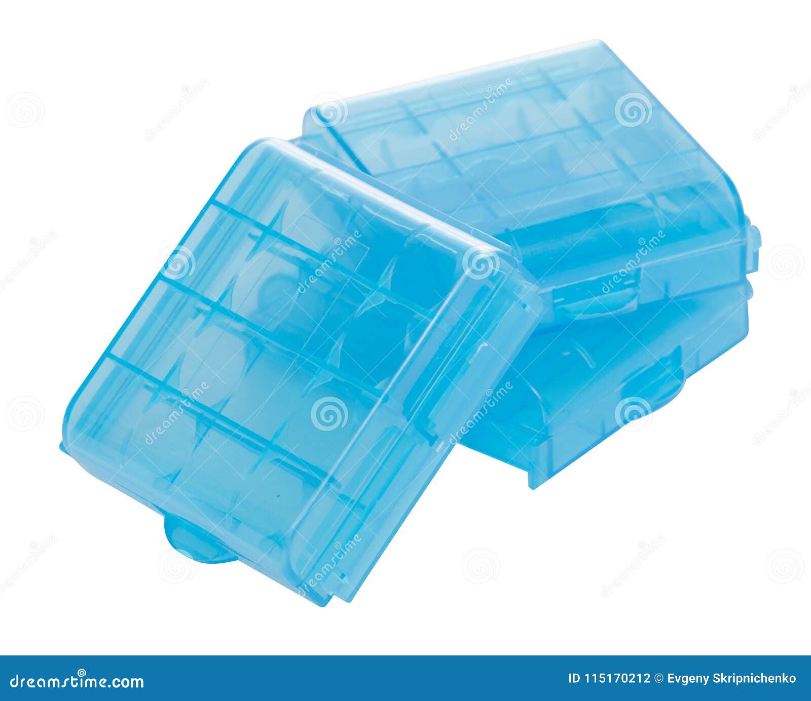 Boxes for batteries stock photo. Image of inside, metallic - 115170212
