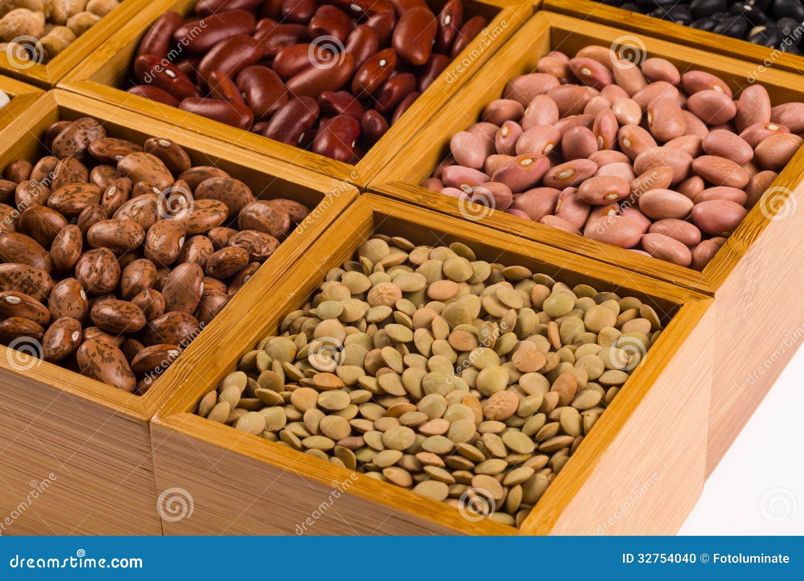 Boxes of beans stock photo. Image of beans, background - 32754040