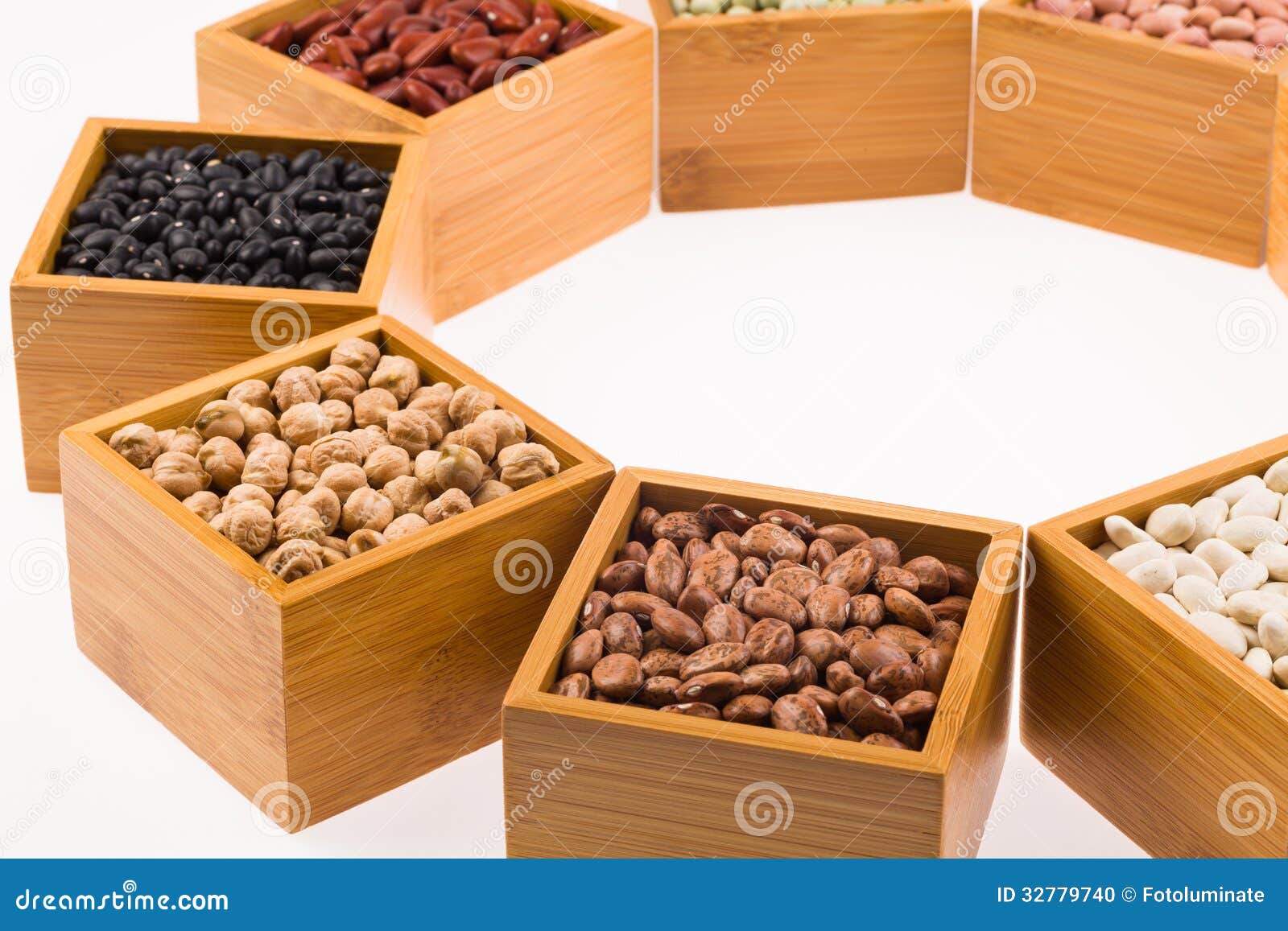 Boxes of beans stock photo. Image of healthy, meal, close - 32779740