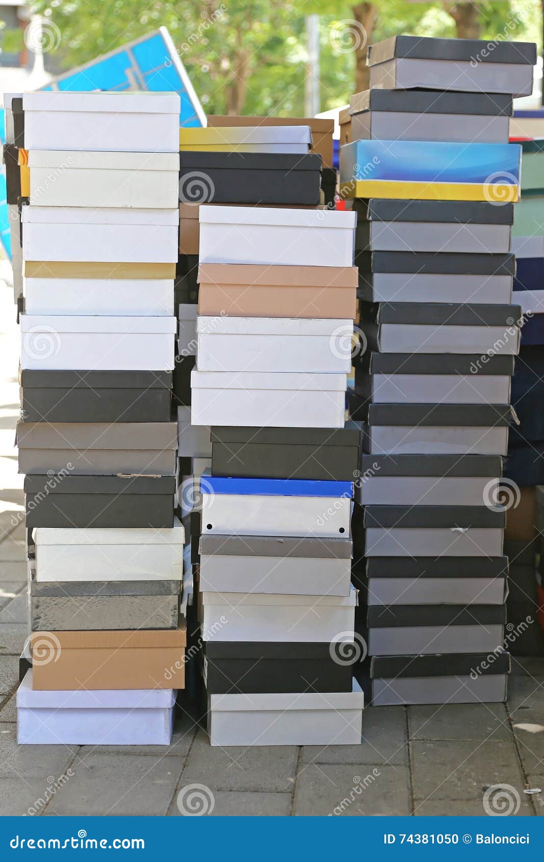 Boxes stock photo. Image of high, cardboard, heap, pile - 74381050