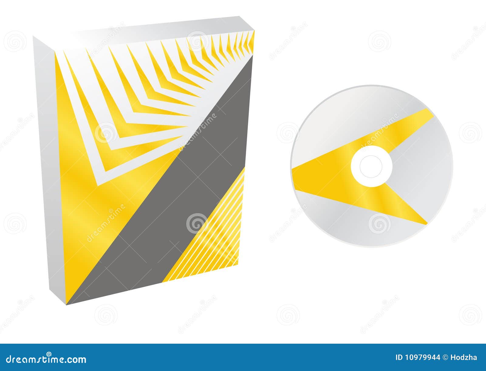 Boxes with cd vector stock vector. Illustration of design - 10979944