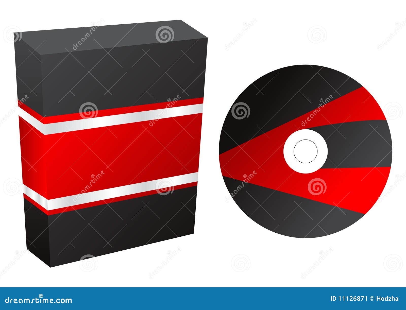 Boxes with cd vector stock vector. Illustration of design - 11126871