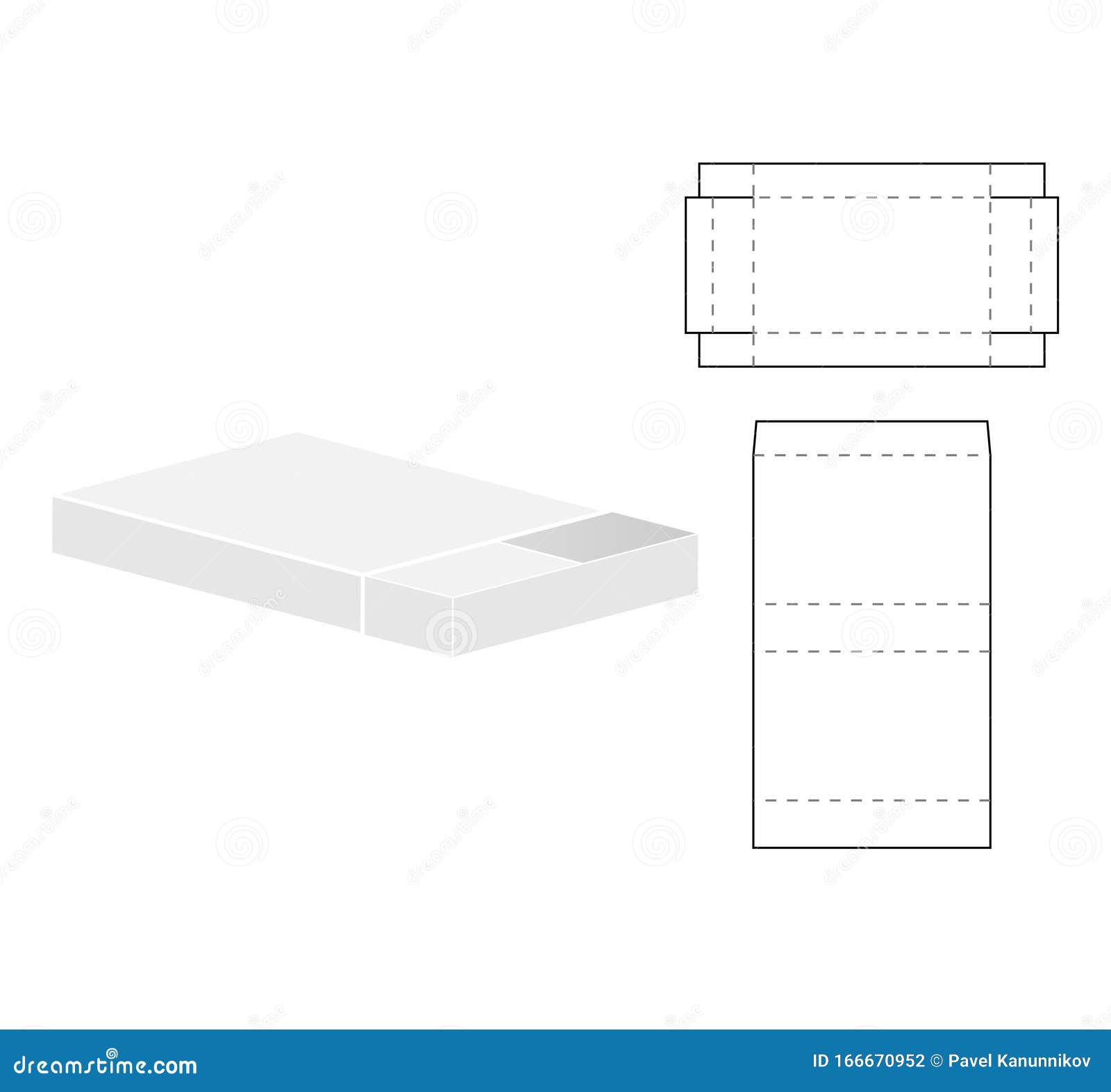 Boxes on Chalk Board. Closed and Open Packaging Boxes Sketch for ...