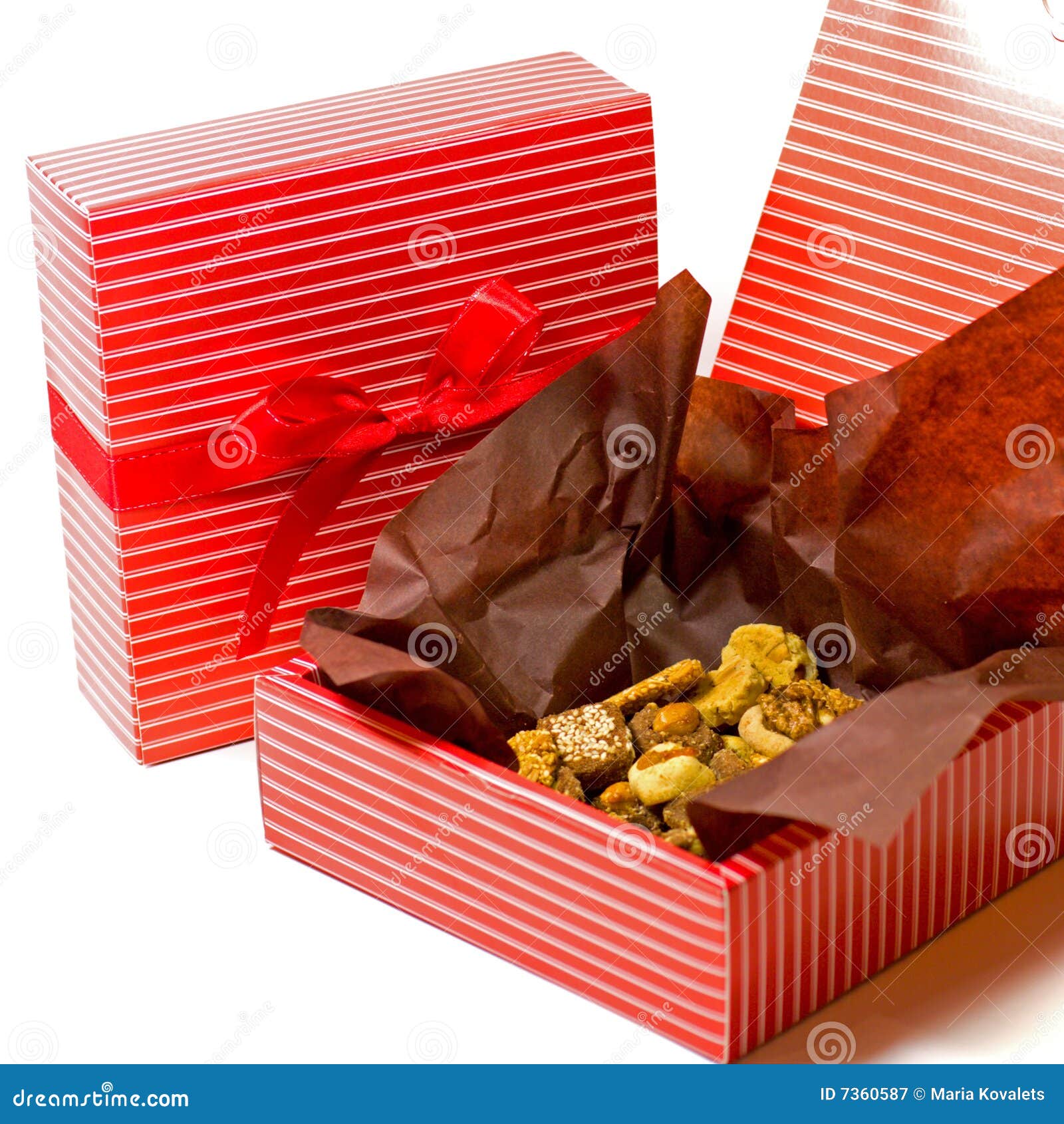 Boxes with cookies stock image. Image of sweet, holiday - 7360587