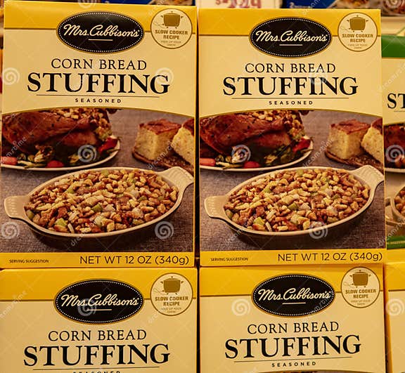 Boxes of Corn Bread Stuffing Editorial Stock Image - Image of popular ...