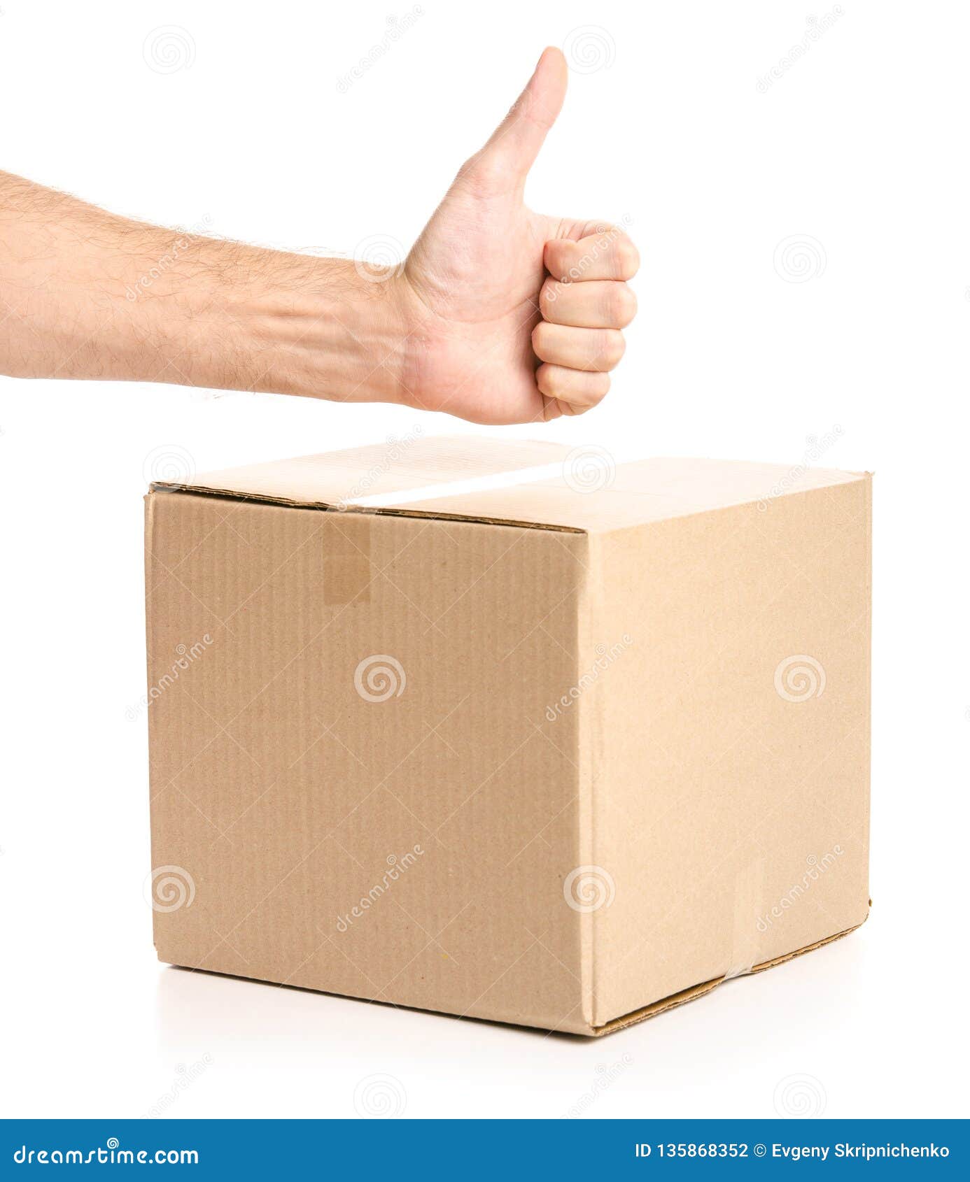 Boxes Delivery in Hand Good Super Stock Photo - Image of carrying ...