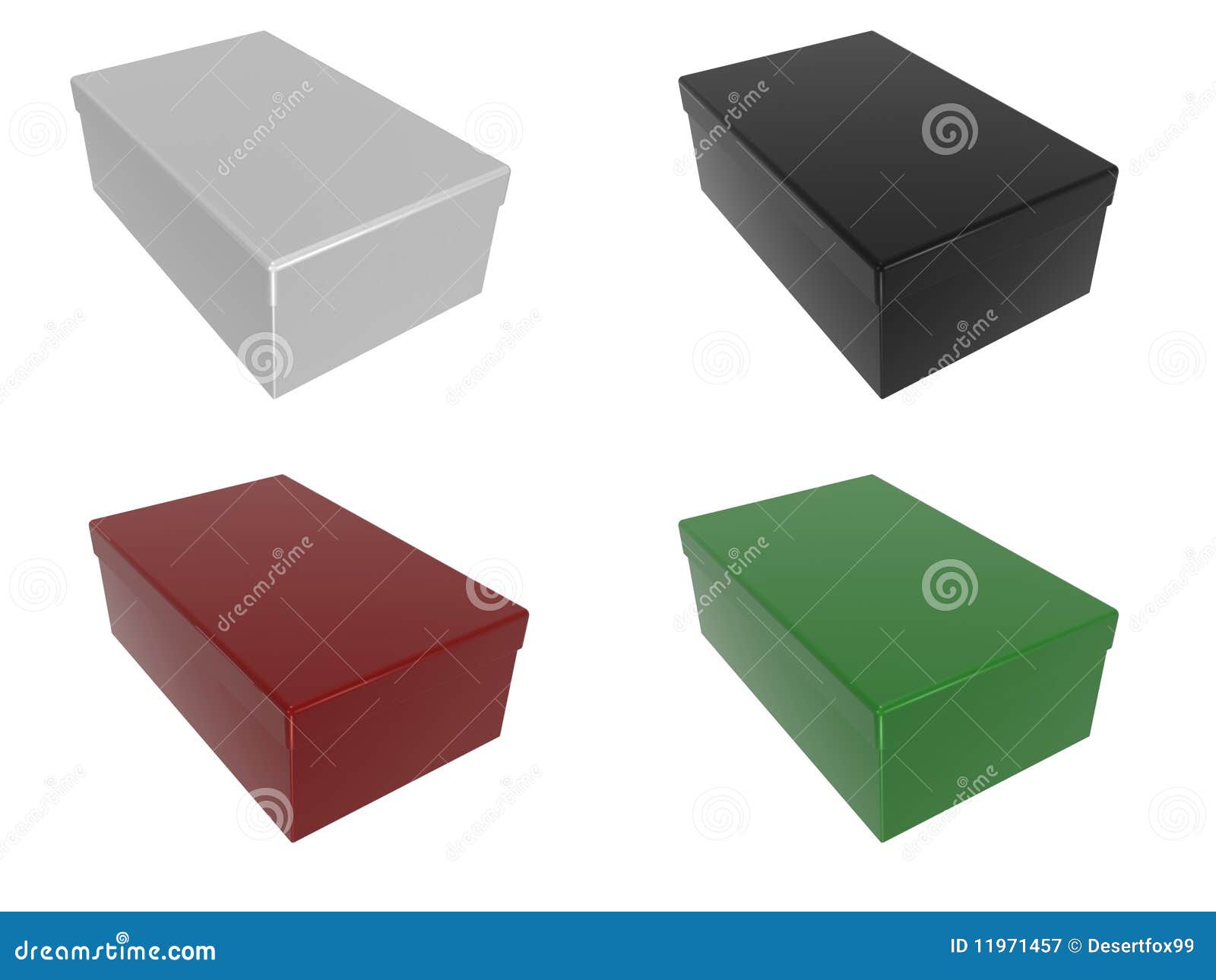 Boxes in different colors stock illustration. Illustration of colours ...