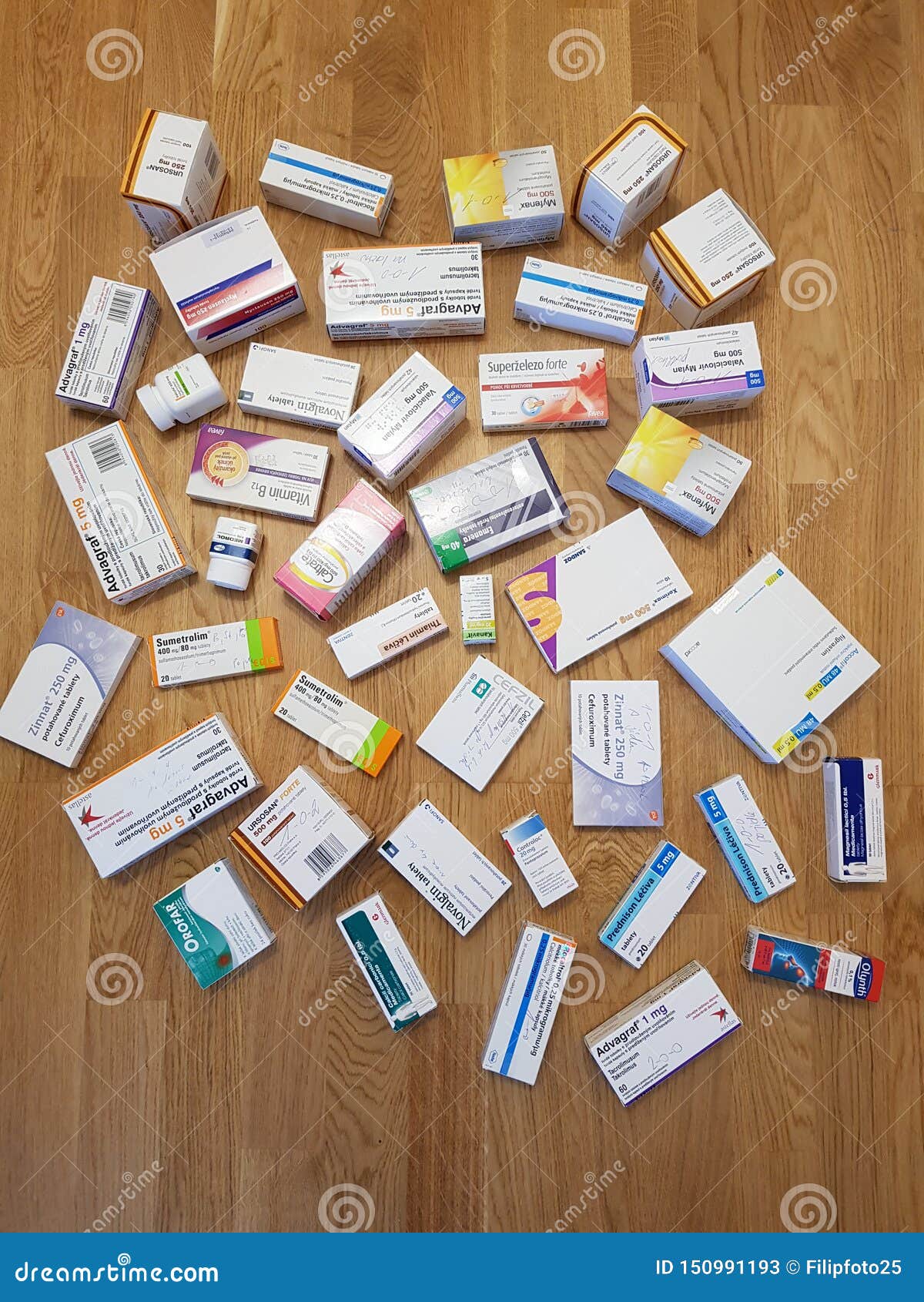 Boxes with Different Medicines Editorial Stock Photo - Image of ...