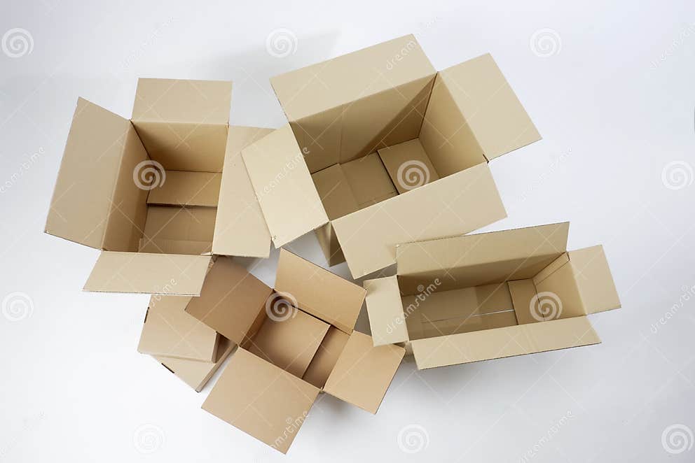 Boxes with different sizes stock image. Image of brown - 84501213