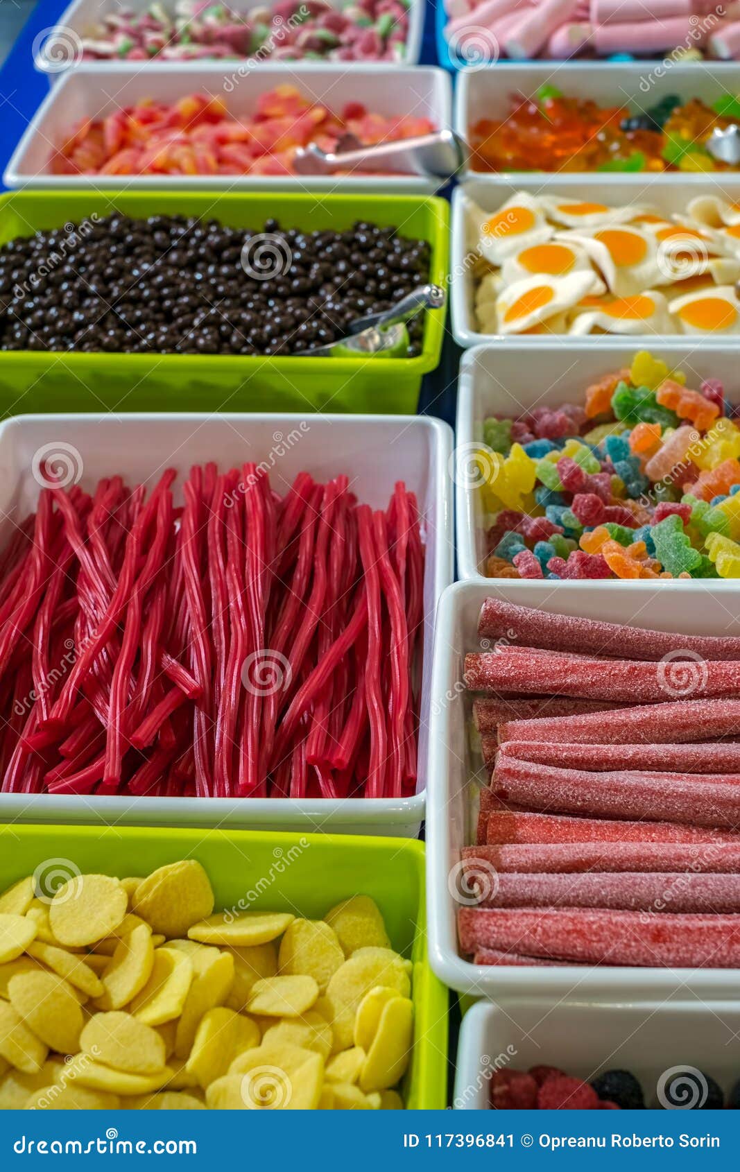 Boxes with Different Types of Candy Stock Image - Image of gift ...