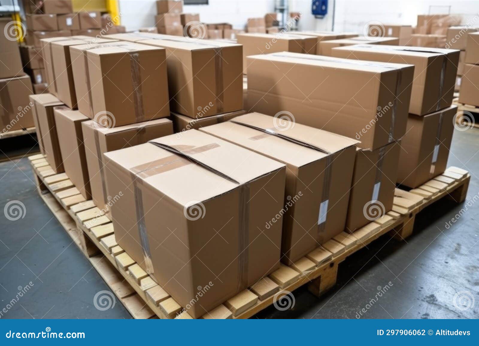 Boxes of Finished Shoes Ready for Delivery Stock Photo - Image of ...