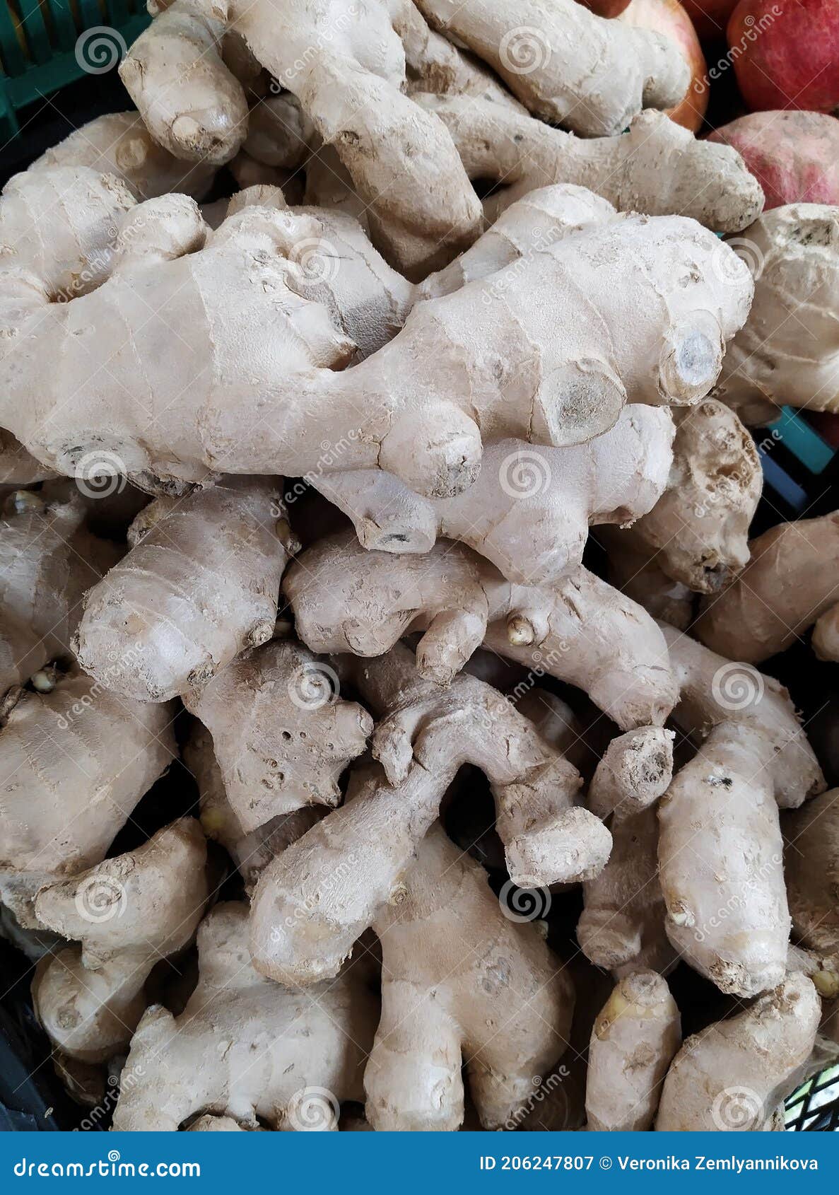 Boxes with Fresh Ginger in the Supermarket Stock Image - Image of ...