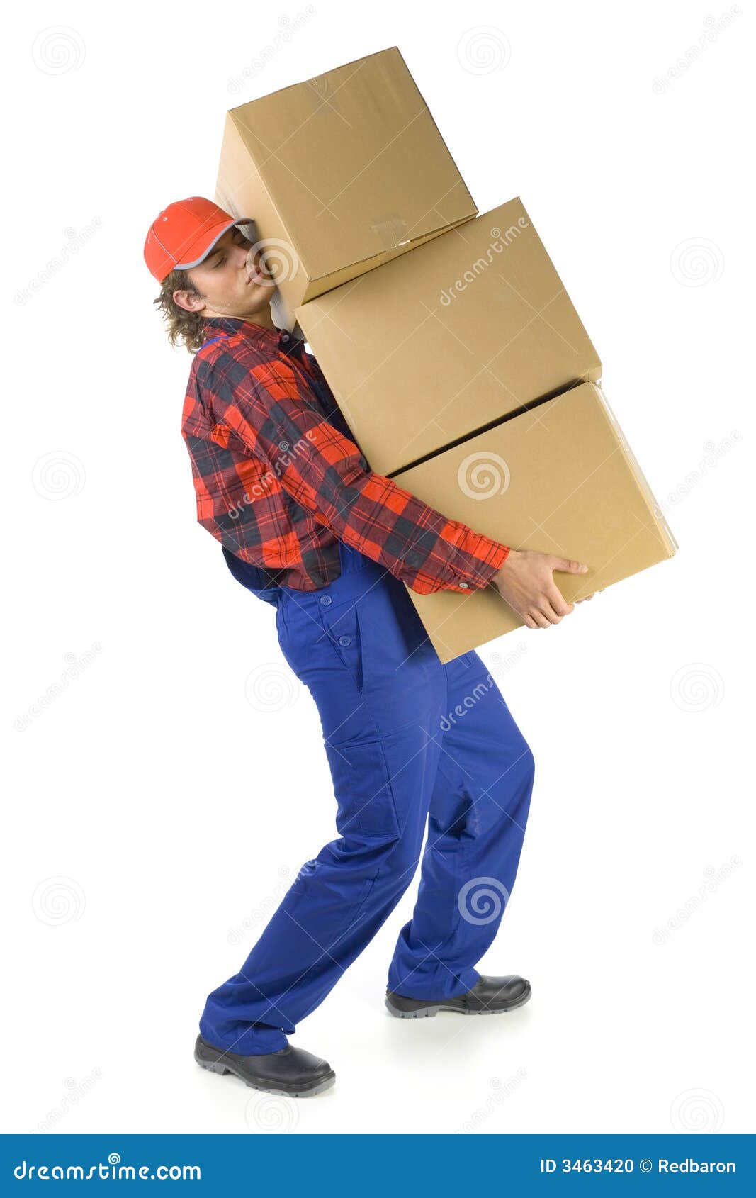 These boxes are so heavy stock photo. Image of manual - 3463420