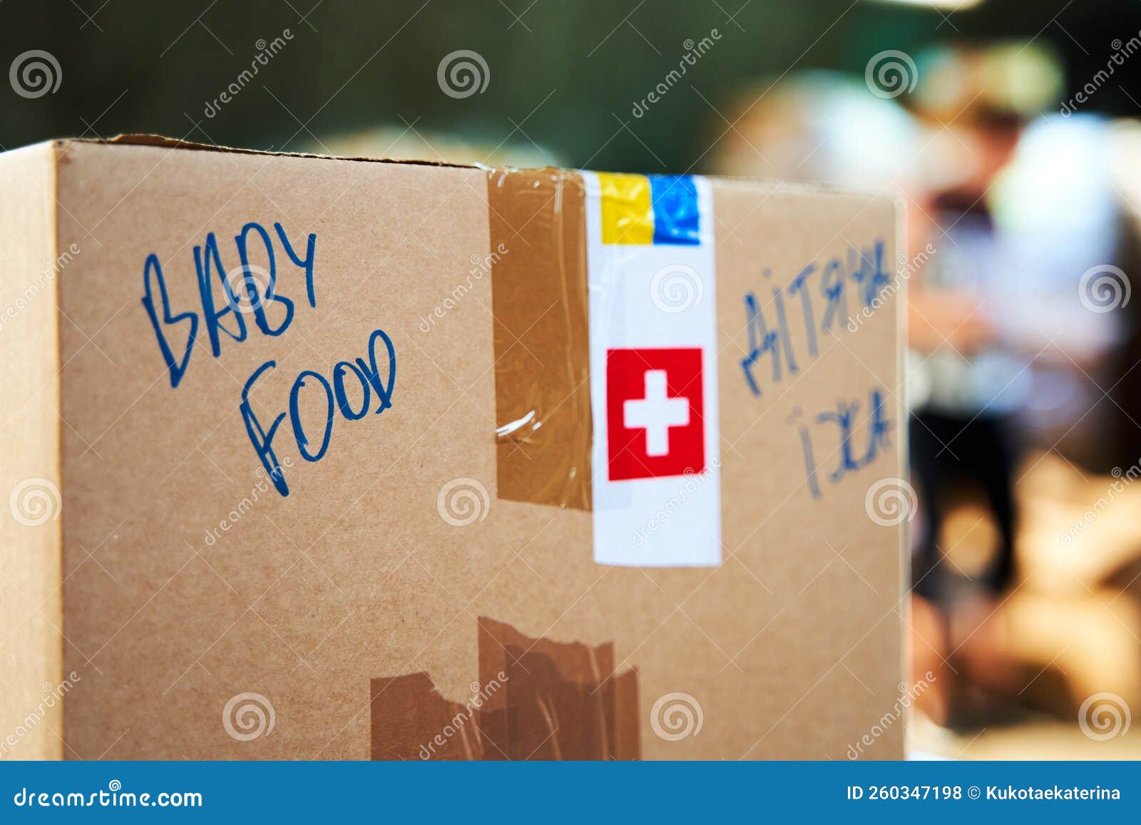 Boxes with Humanitarian Aid for Ukraine in Volunteer Centre Warehouse ...