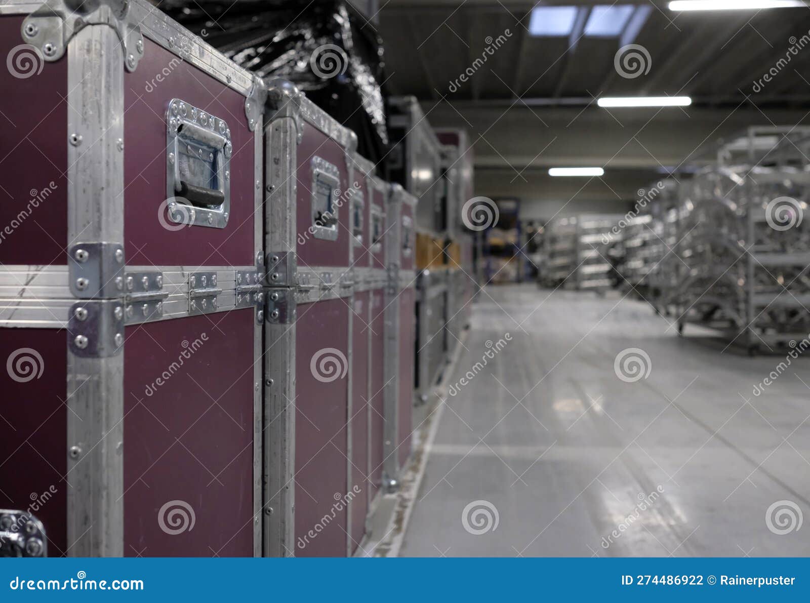 Inside a Storage Room in a Logistics and Distribution Warehouse Stock ...