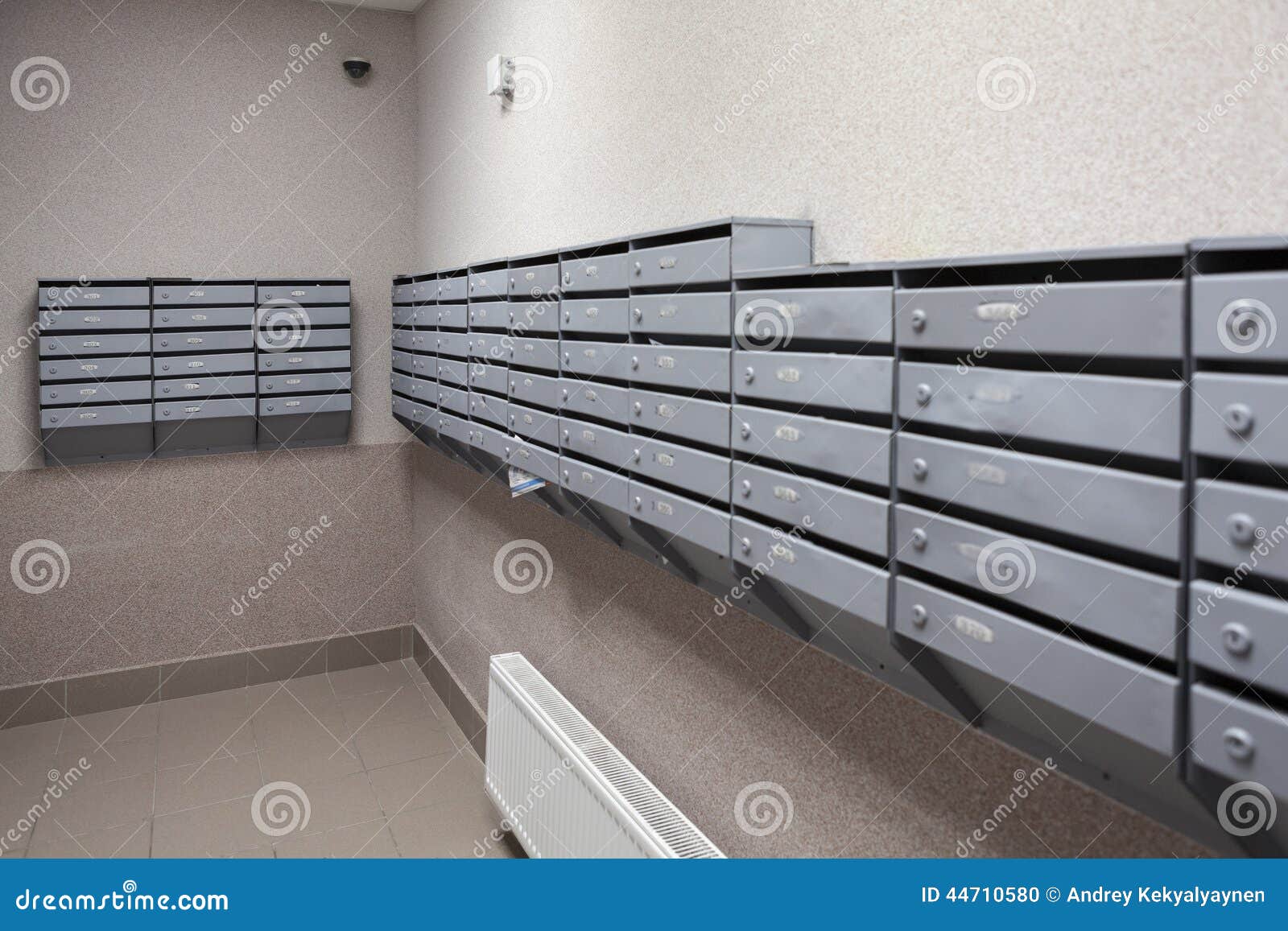 Boxes for Letters are in Lobby of an Apartment House Stock Photo ...