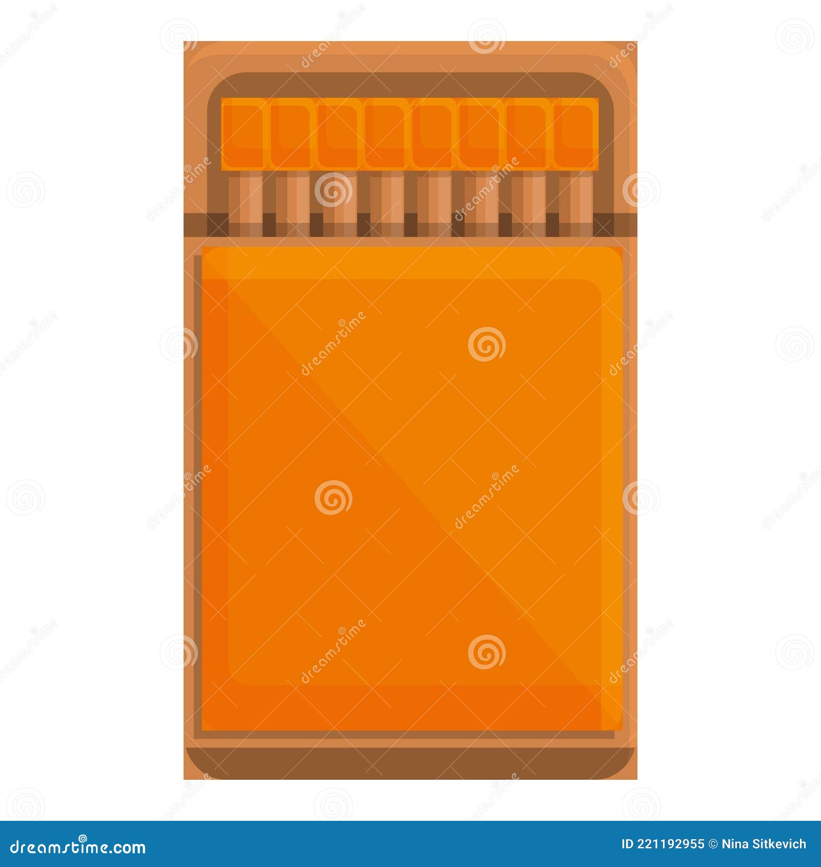 Box Of Matches Icon, Cartoon Style Vector Illustration | CartoonDealer ...