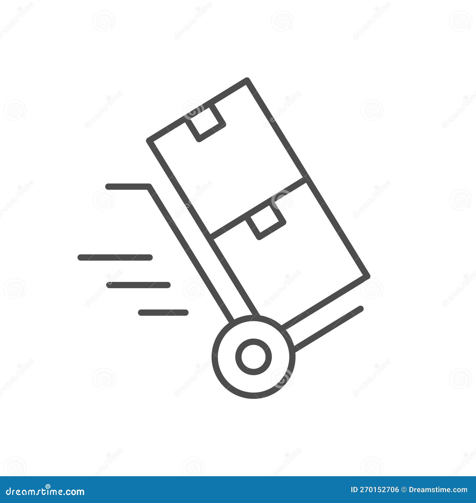 Moving Line Icons Collection. Relocation, Packing, Loading, Unpacking ...