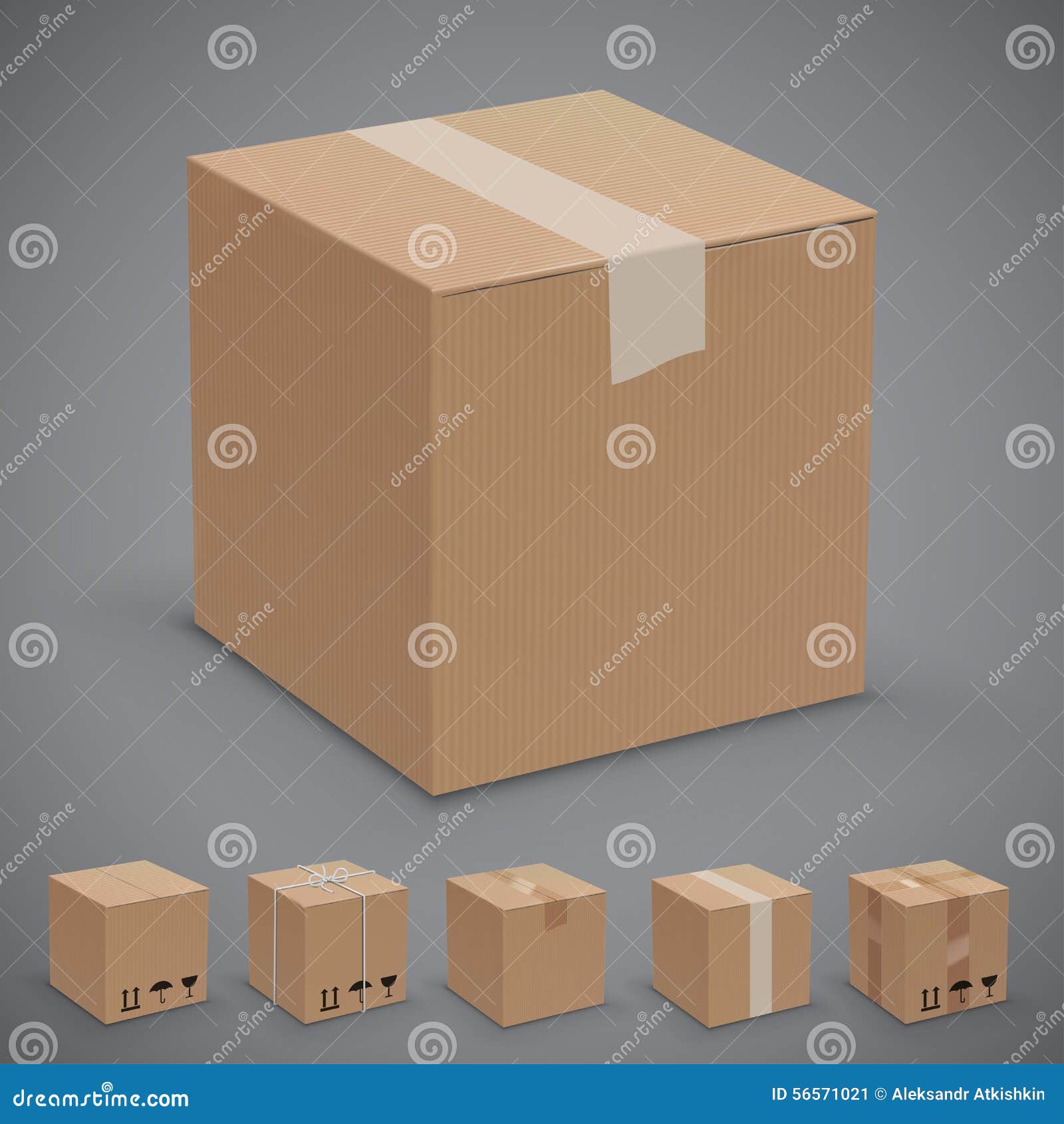 Boxes stock vector. Illustration of order, package, cardboard - 56571021