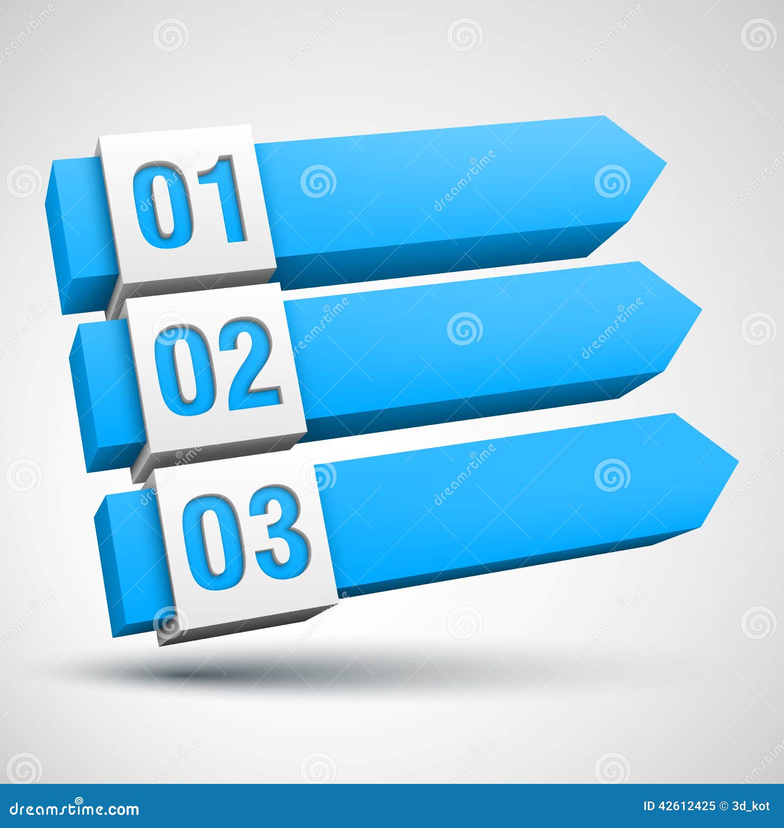 Boxes with Options Arrows 3D Stock Vector - Illustration of arrow ...