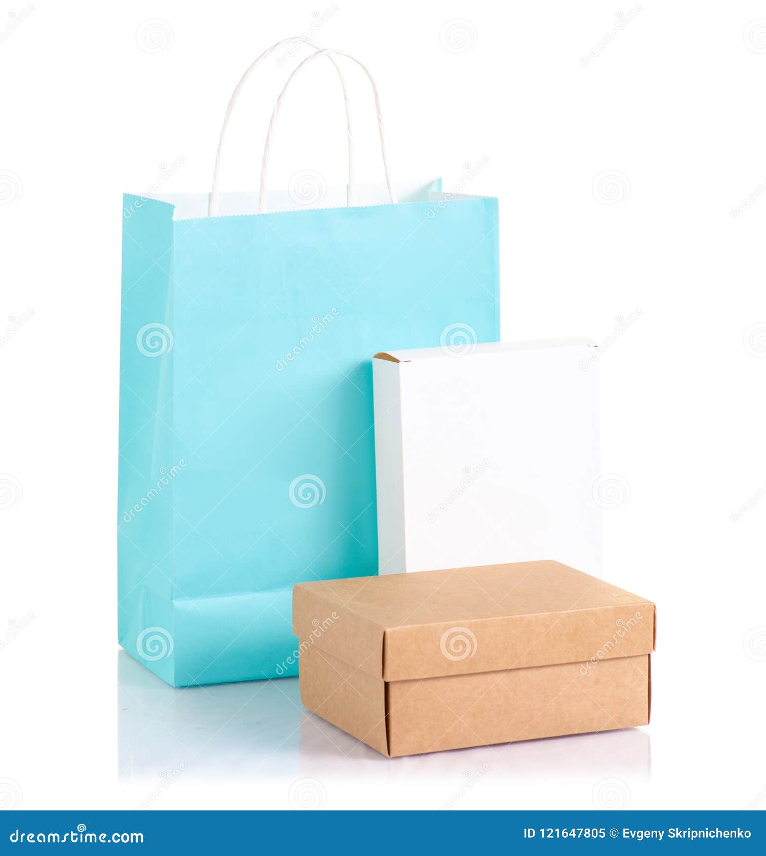 The Boxes and Paper Bag Package Stock Image - Image of fashion ...