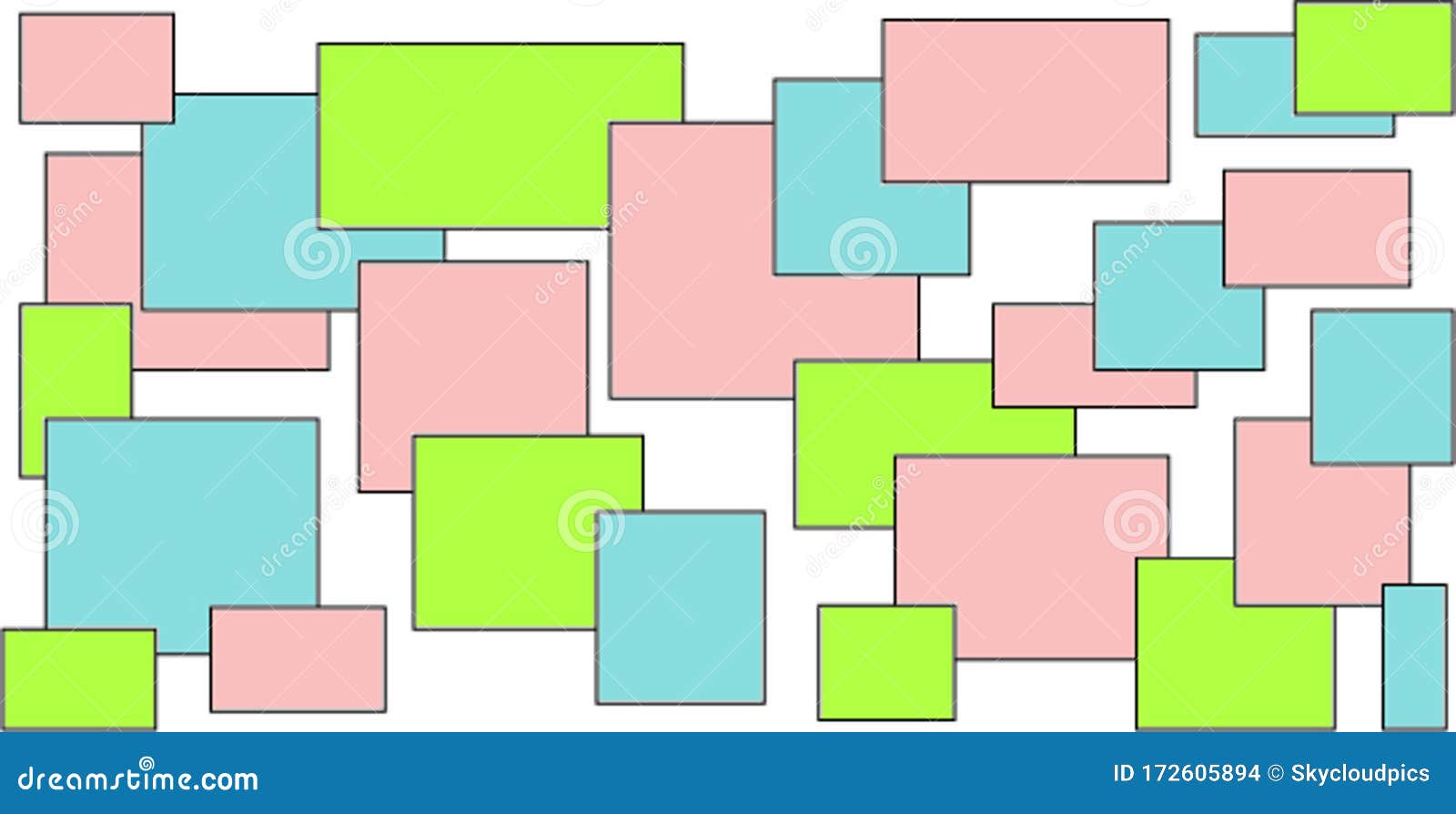 Boxes Pattern on White Background Stock Illustration - Illustration of ...
