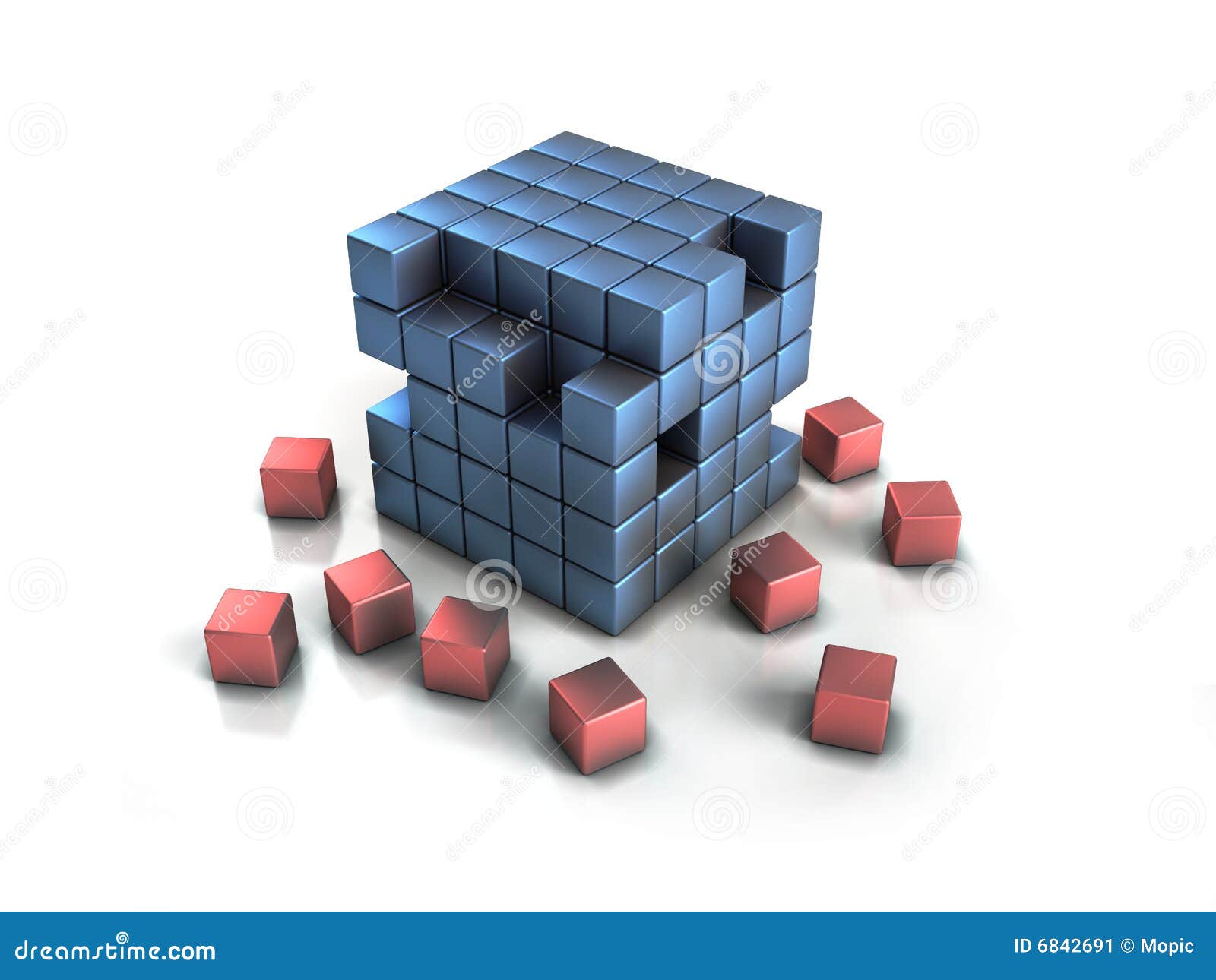 Boxes puzzle stock illustration. Illustration of chaos - 6842691