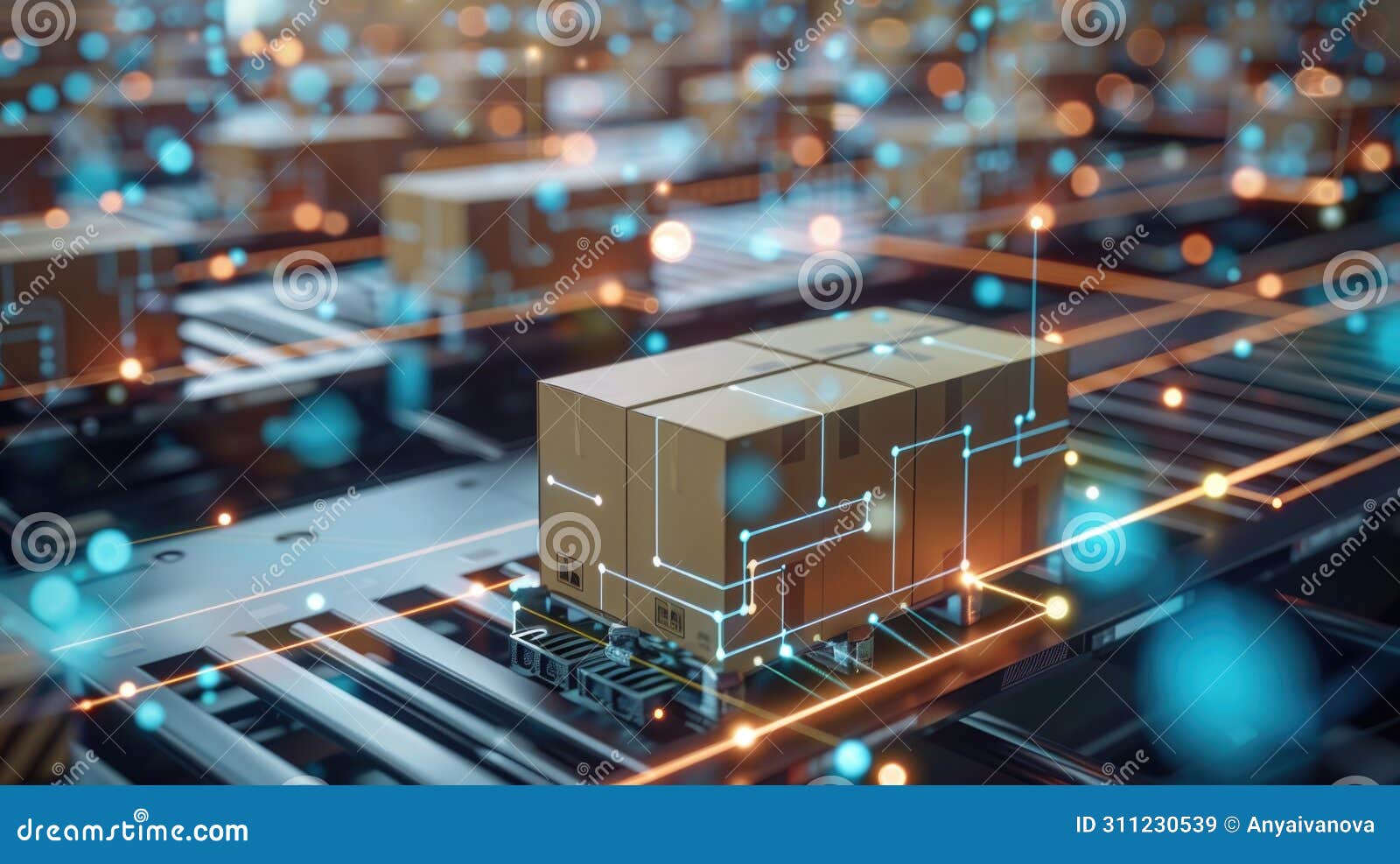 Boxes, Stacked Neatly in Rows, Await Distribution, Symbolizing the ...