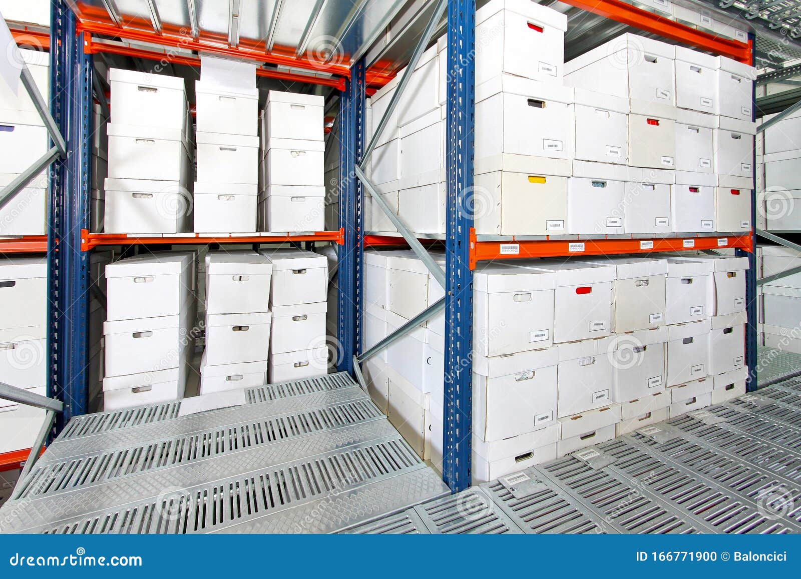 Boxes storehouse 2 stock photo. Image of interior, storage - 166771900