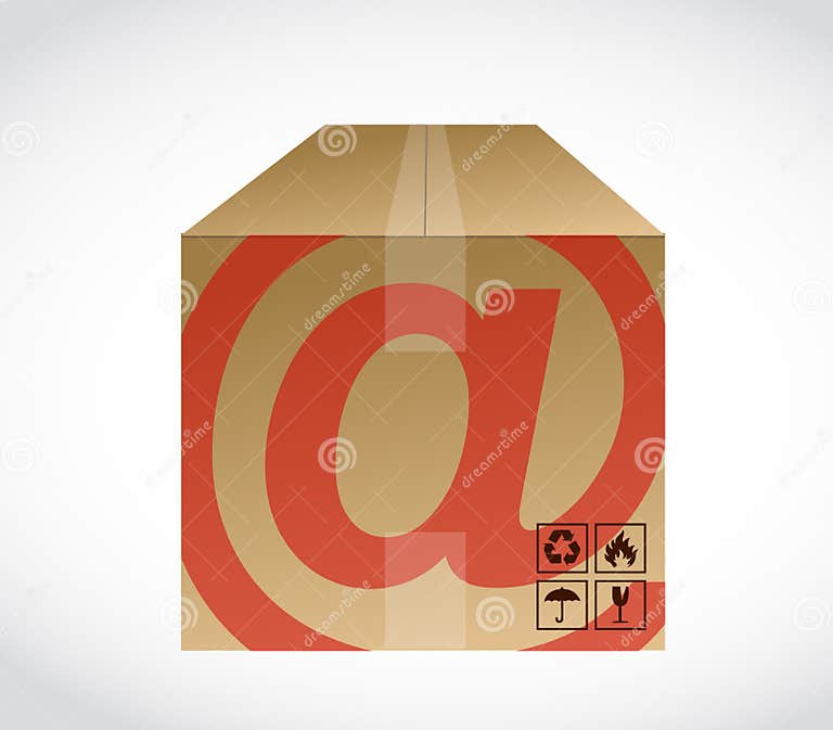 Boxes and at Symbol Illustration Design Stock Illustration ...