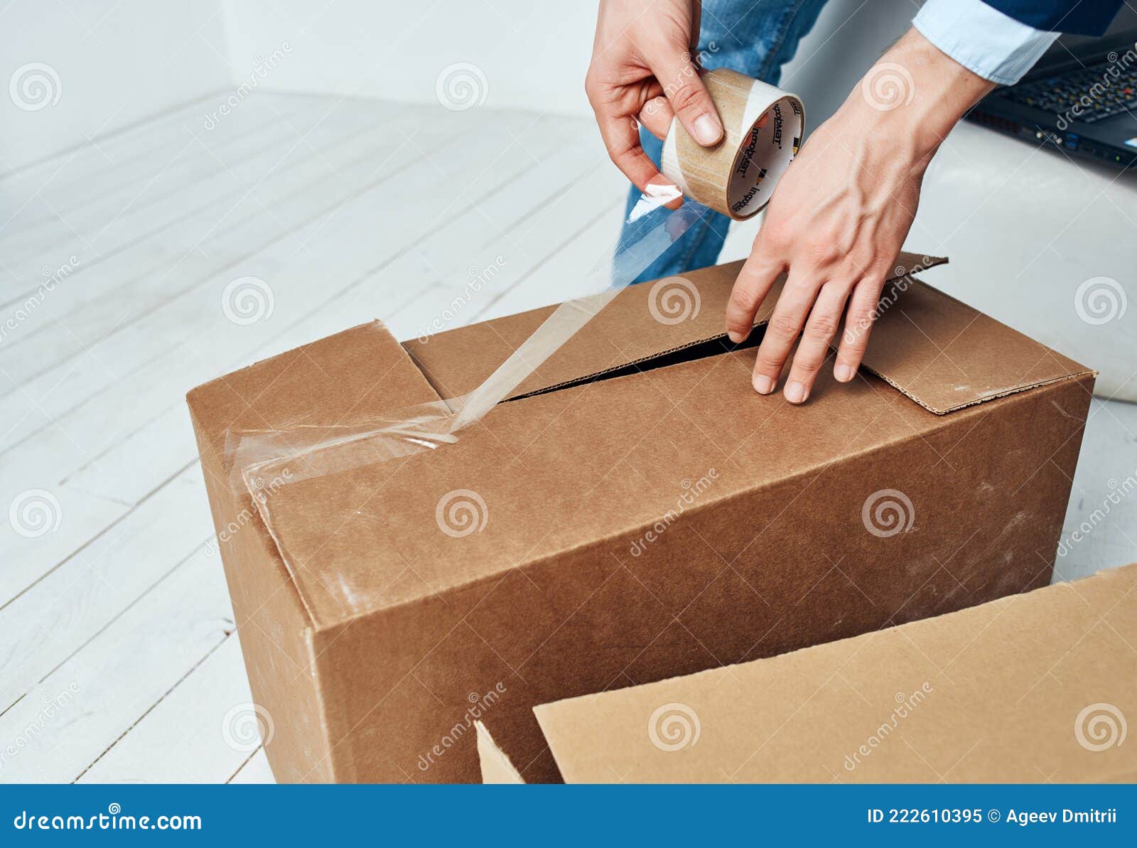 Boxes with Things Office Worker Professional Place of Work Stock Image ...