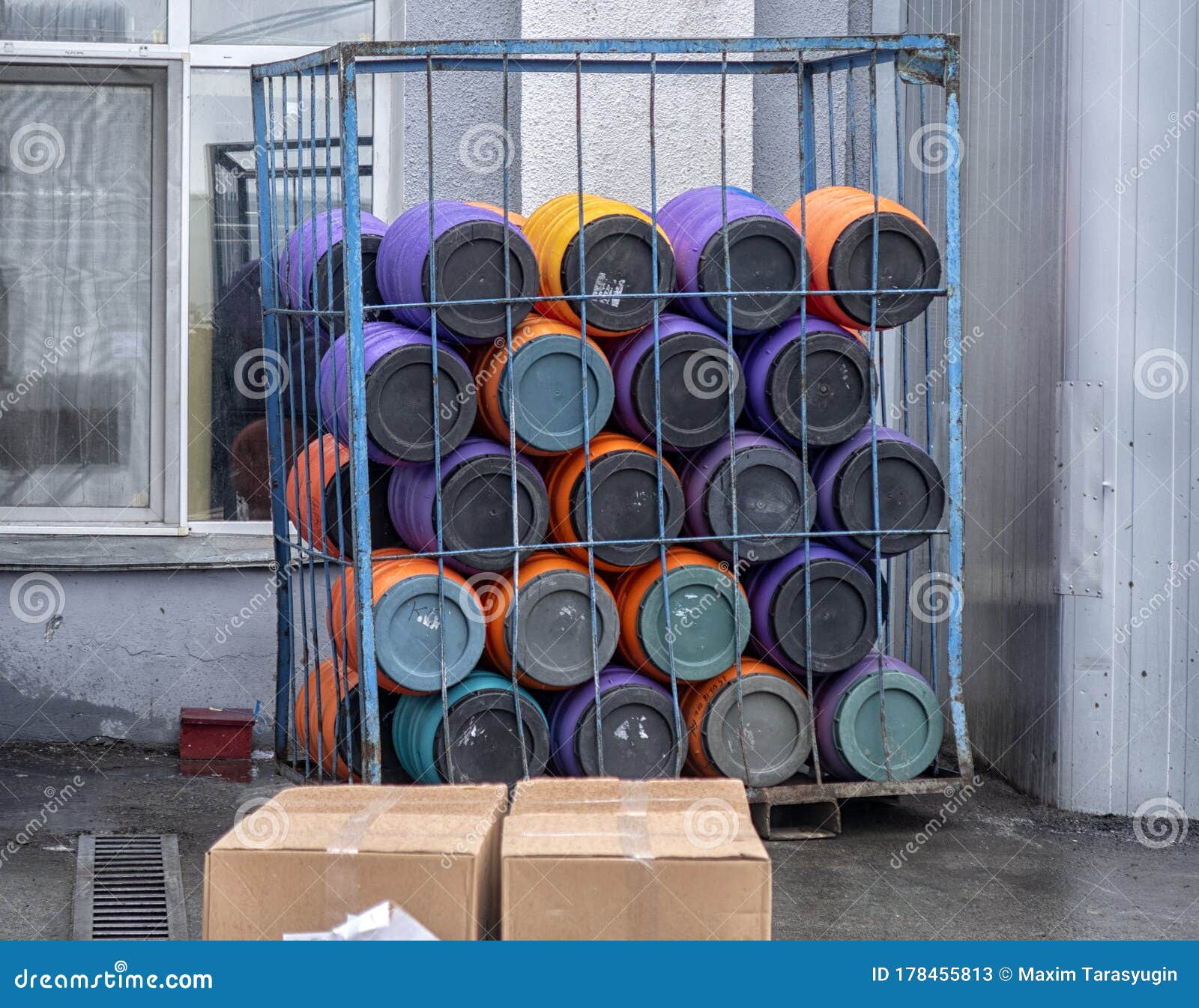 Boxes for Transportation of Goods, for Storage Stock Image - Image of ...