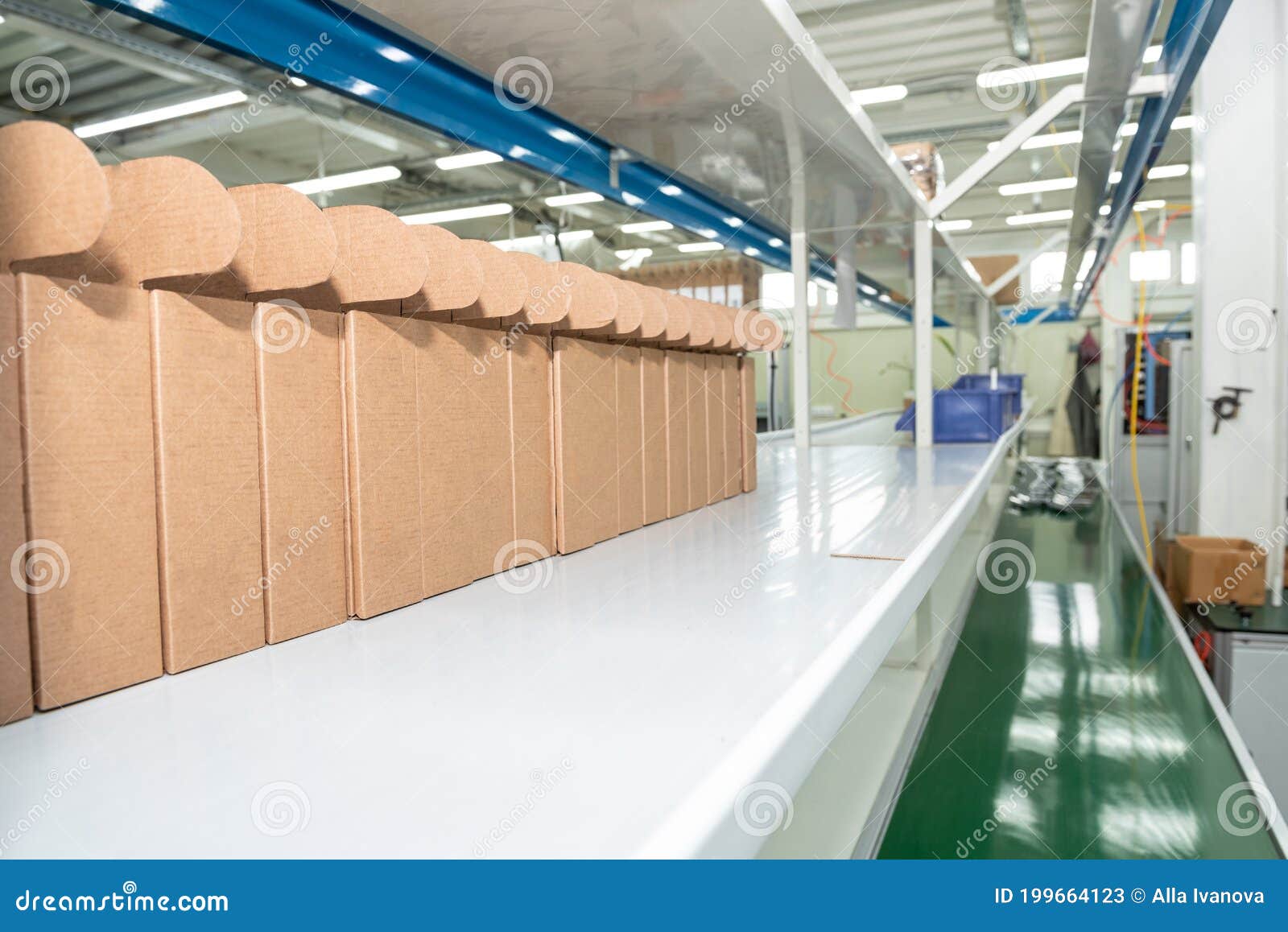 Boxes in a Warehouse in the Logistics Sector Ready To Be Packaged on ...