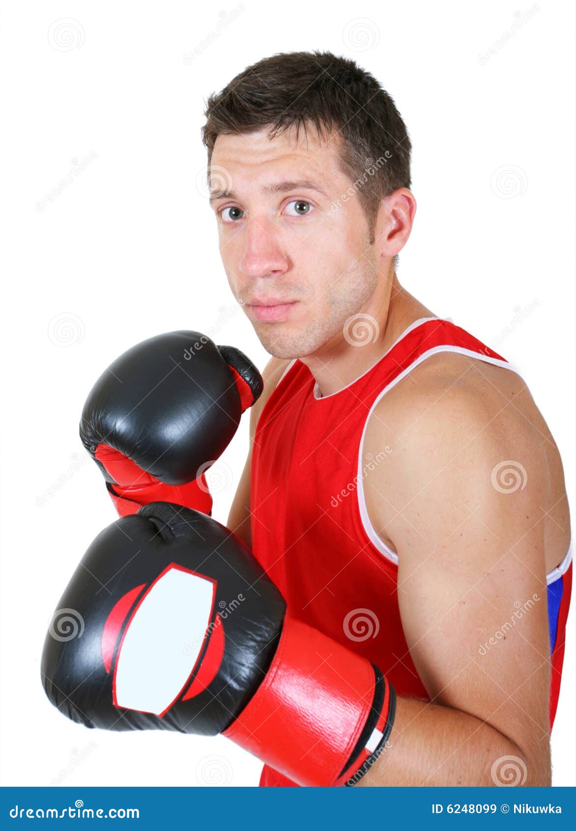 Boxeur image stock. Image du homme, shirtless, humain - 6248099