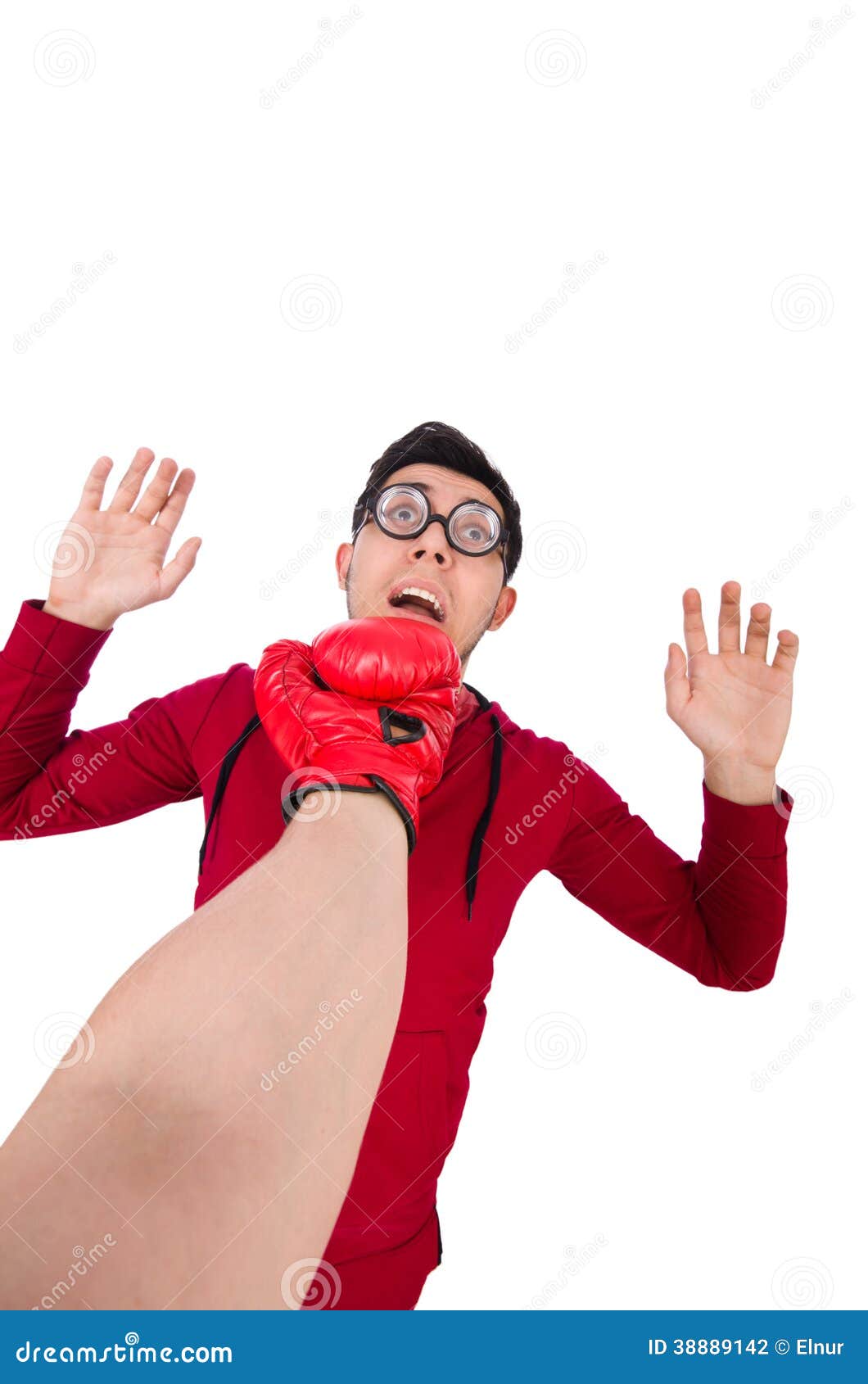 Boxeur drôle photo stock. Image du agression, humeur - 38889142
