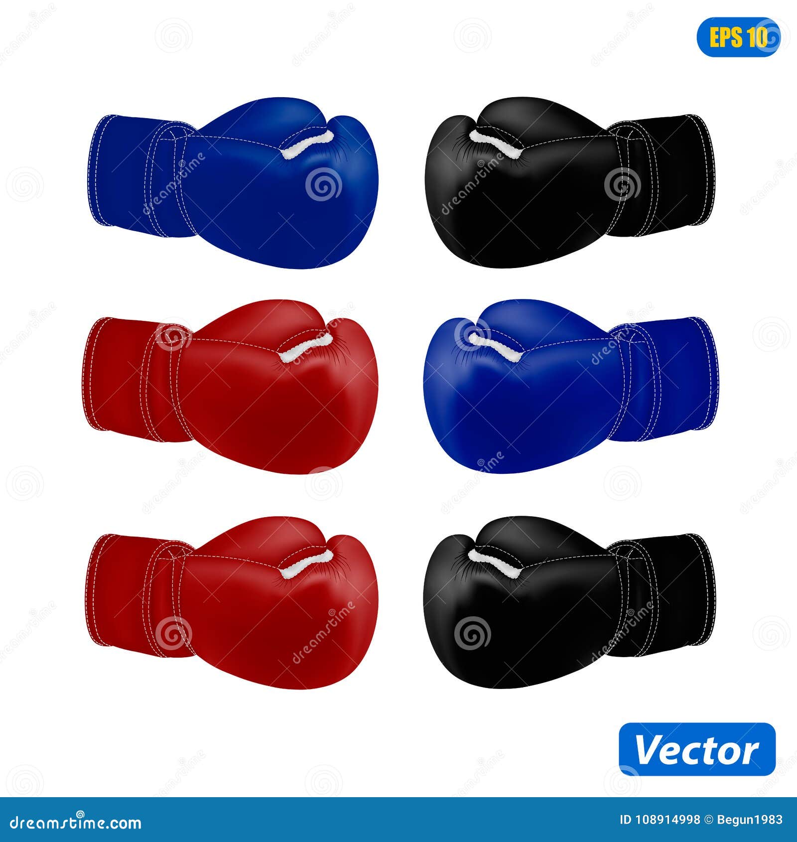 Boxhandschuh vektor abbildung. Illustration von sportkleidung - 108914998